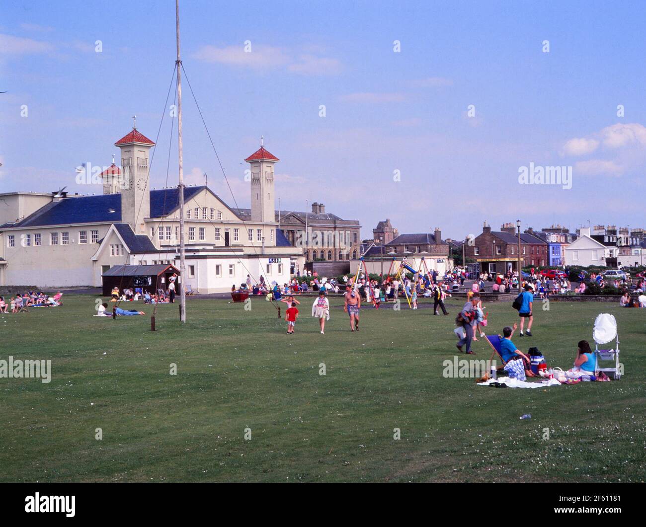 Ayr, Ayrshire, Scotland, UK, Scanned transparencies of Ayr seafront in ...