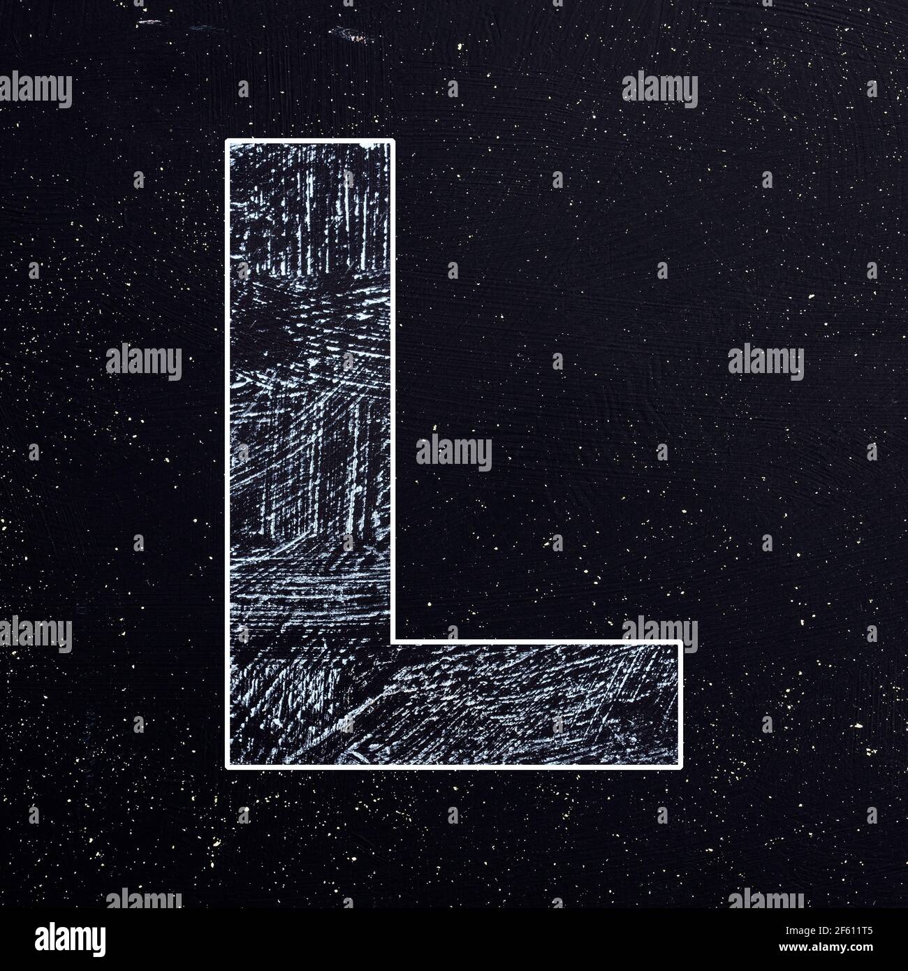 Letter L of the alphabet written with chalk Stock Photo - Alamy