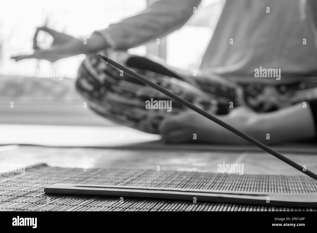 Mindfulness class Black and White Stock Photos & Images - Alamy