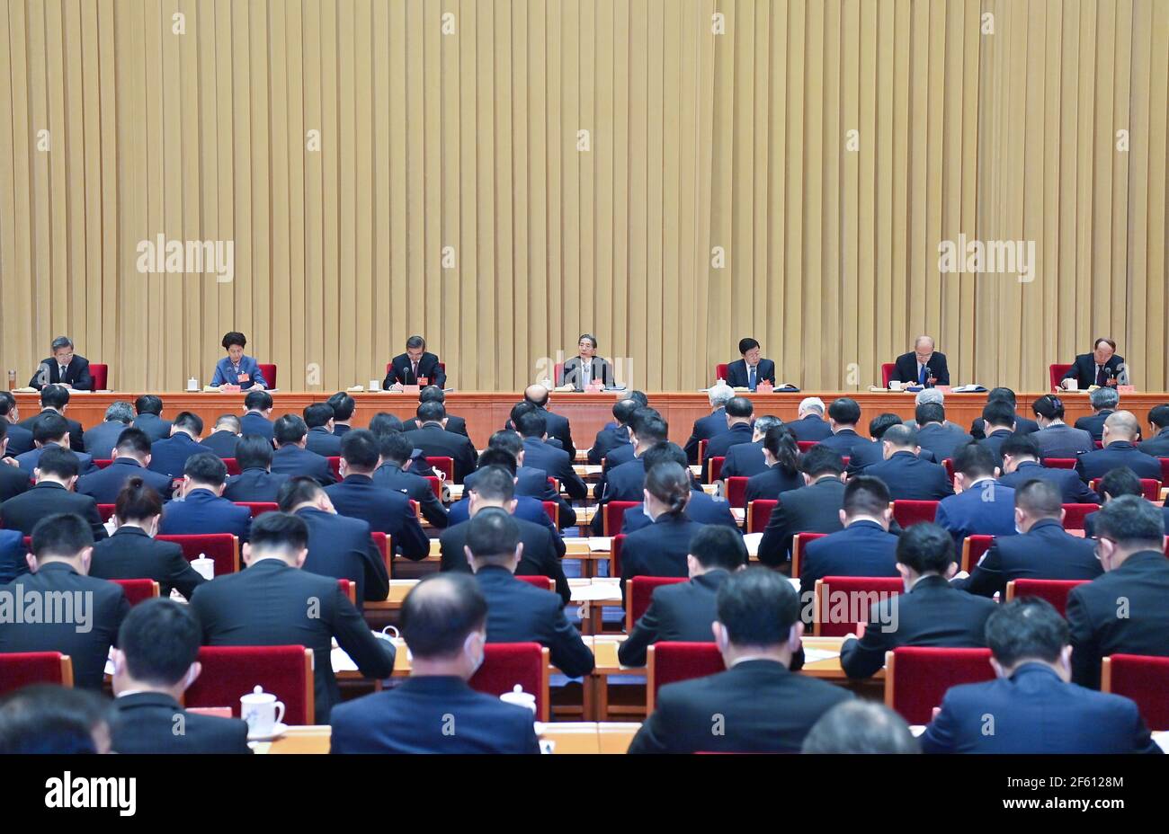 (210329) -- BEIJING, March 29, 2021 (Xinhua) -- Guo Shengkun, a member ...