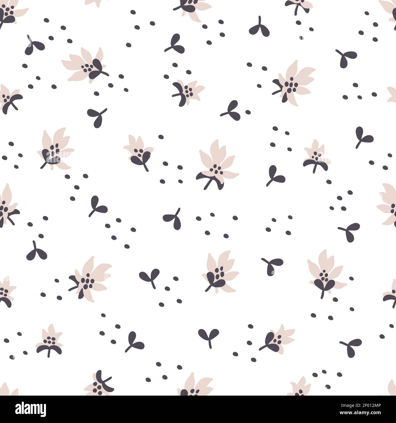 Seamless Floral Pattern. Fashion textile pattern with decorative ...