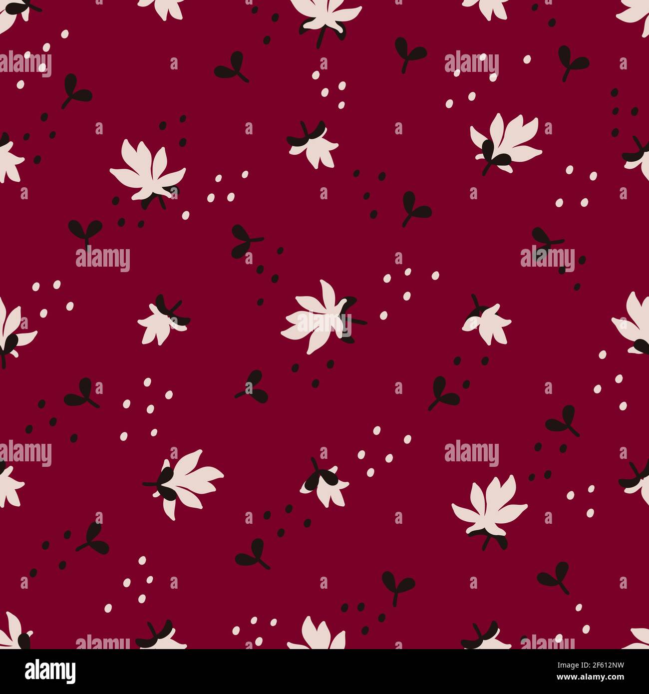 Seamless Floral Pattern. Fashion textile pattern with decorative ...