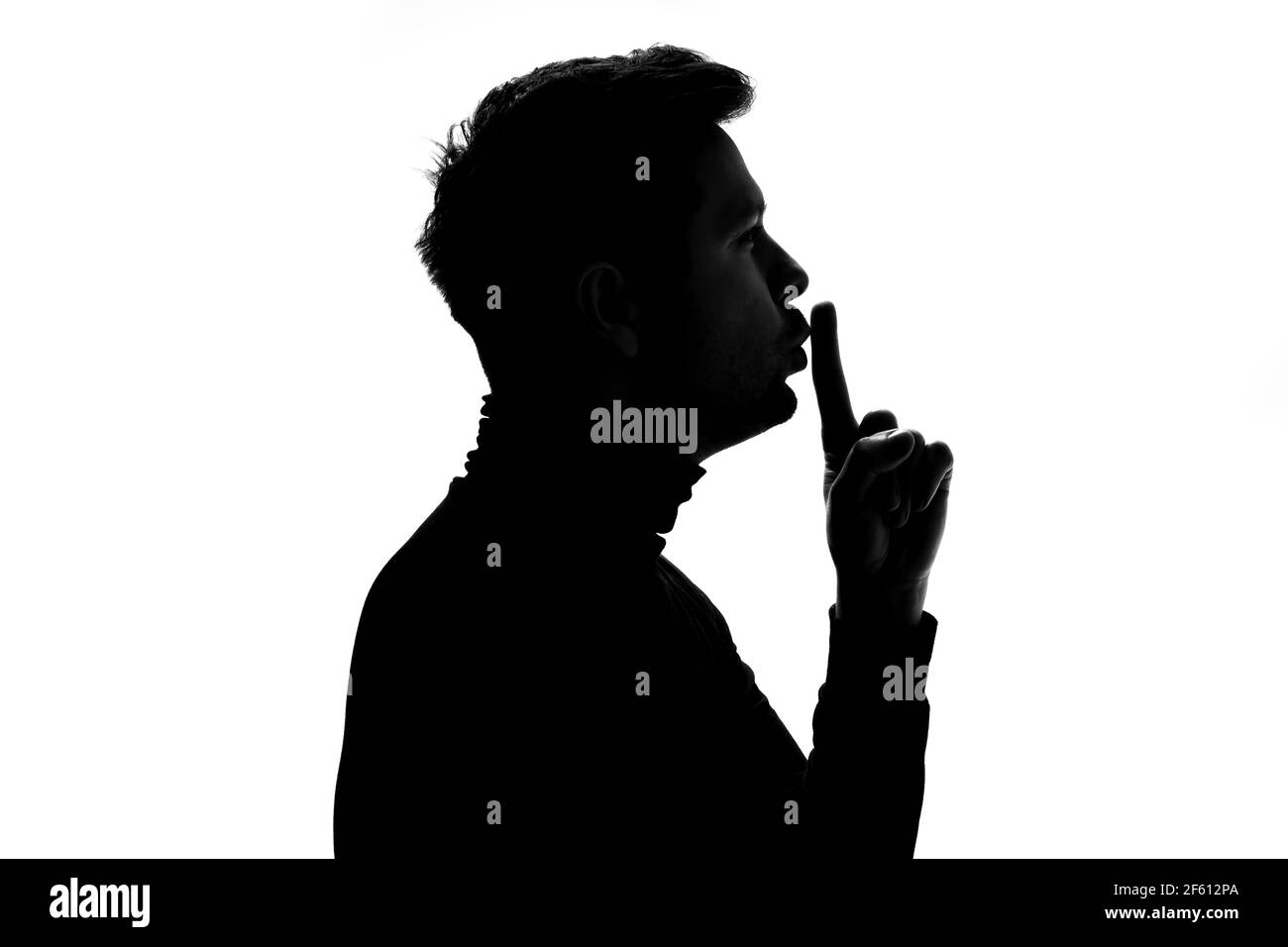 Silence model Black and White Stock Photos & Images - Alamy