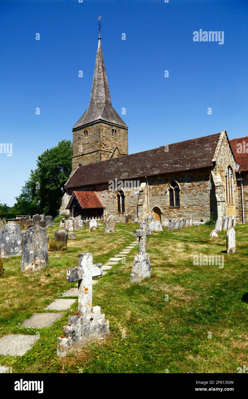 St Mary the Virgin parish church and churchyard, Hartfield, East Sussex ...