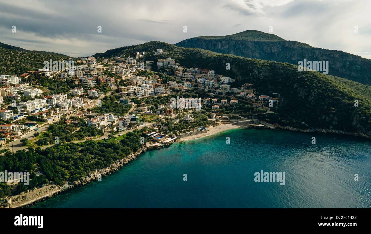 Kalkan gorgeous setting a beautiful cove, its stunning beaches ...