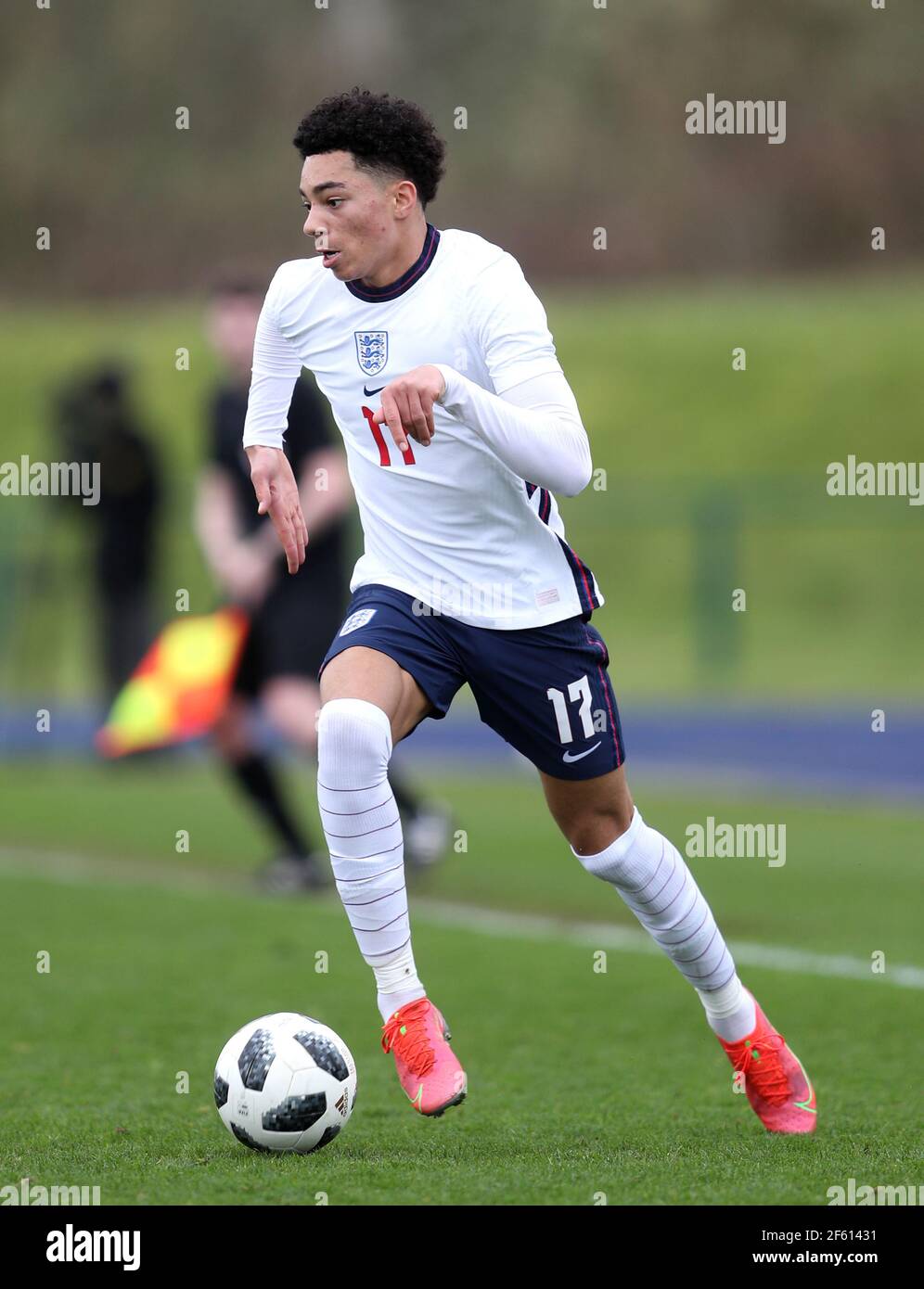 during the Under-18 International Friendly match at the Leckwith ...