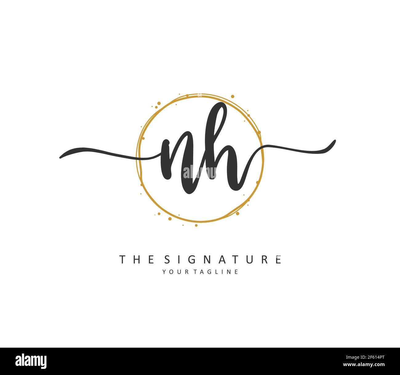 N H NH Initial letter handwriting and signature logo. A concept ... N H NH Initial letter handwriting and signature logo. A concept ...