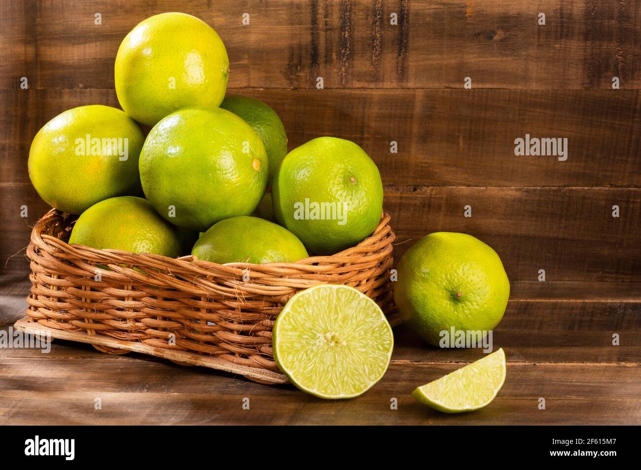 Tahiti lemon isolated - Citrus × latifolia Stock Photo - Alamy