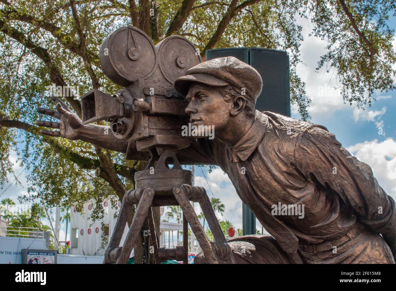 Orlando, Florida. August 12, 2020. Top view of young Walt Disney ...