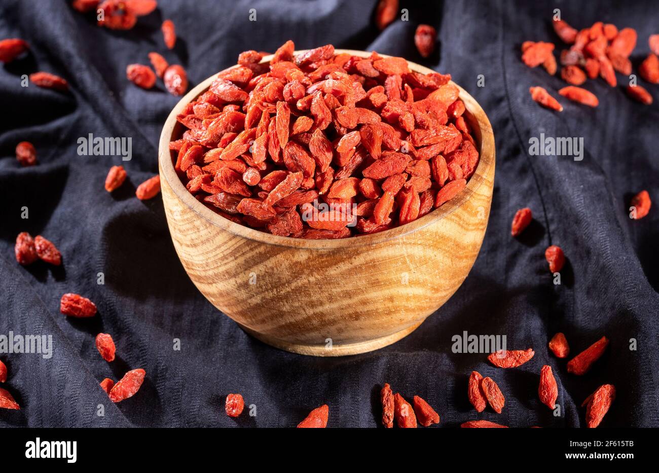 Lycium Barbarum - Wolfberry. Red dried goji berries Stock Photo - Alamy