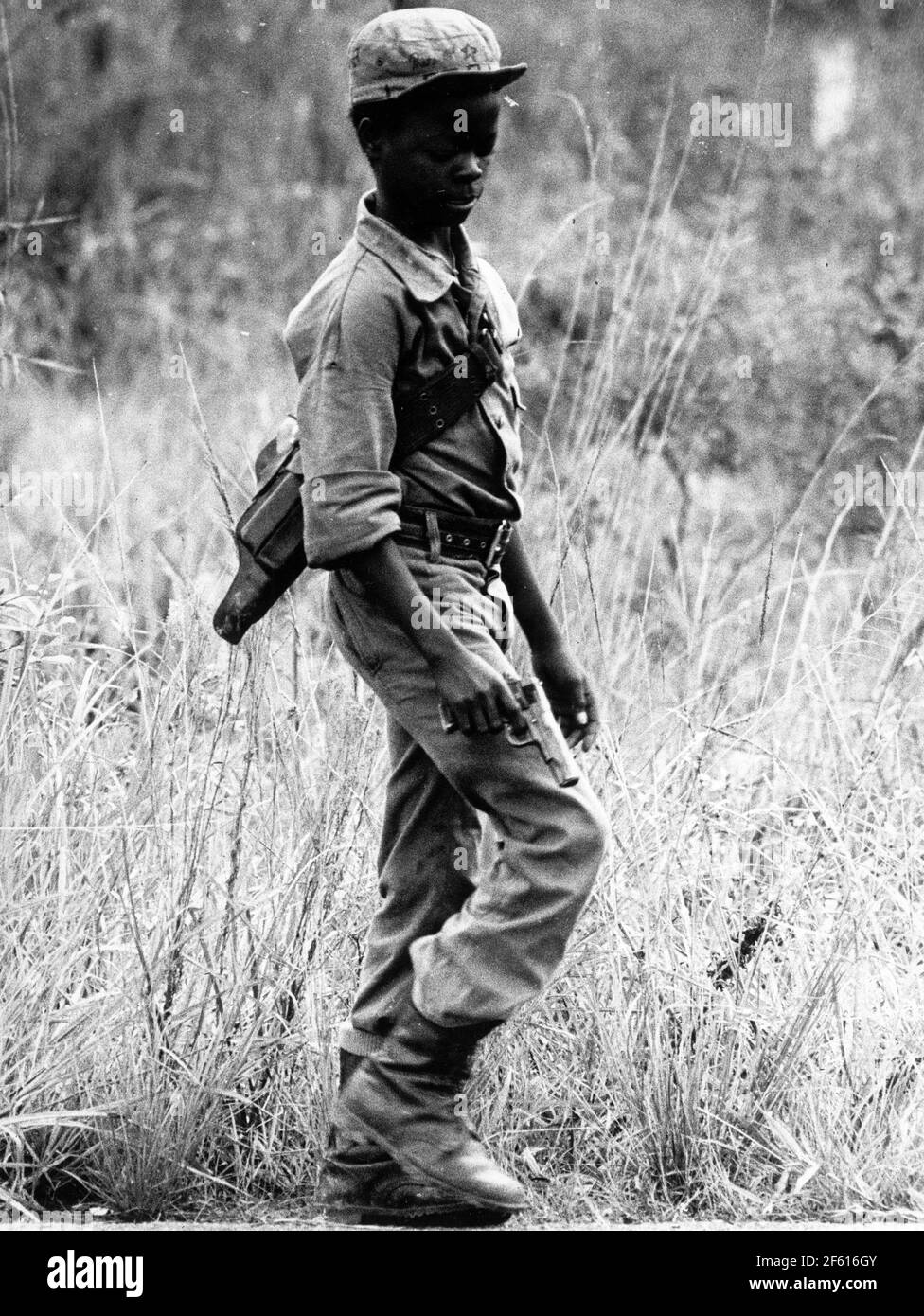 Angola 1970 Angolan War of Independence. With a gun in his hand and the ...