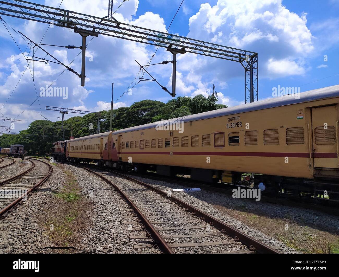 Train India Indian Railway Stock Photo - Alamy