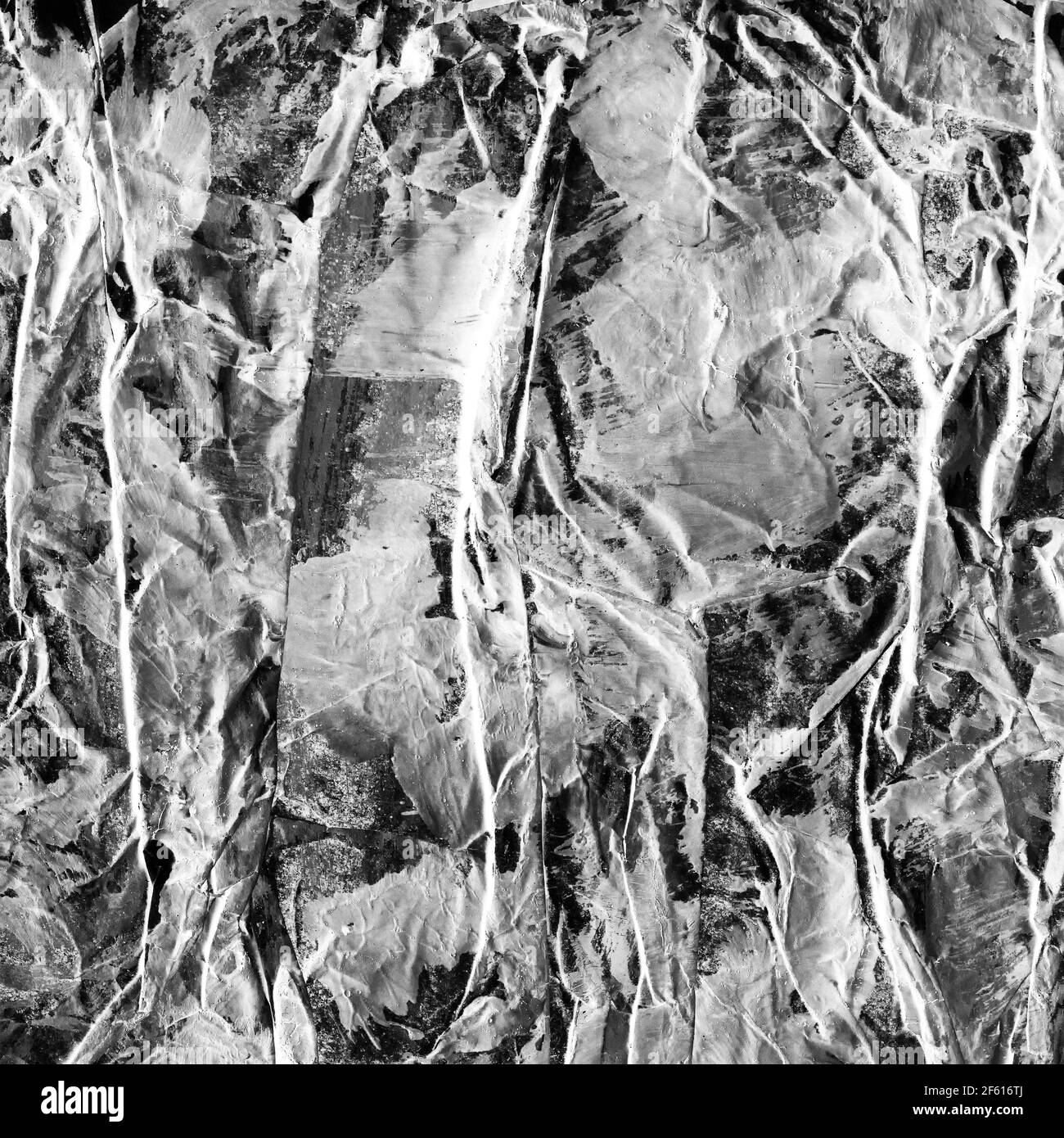 Contemporary abstract art illustration. Wrinkled paper texture paint ...