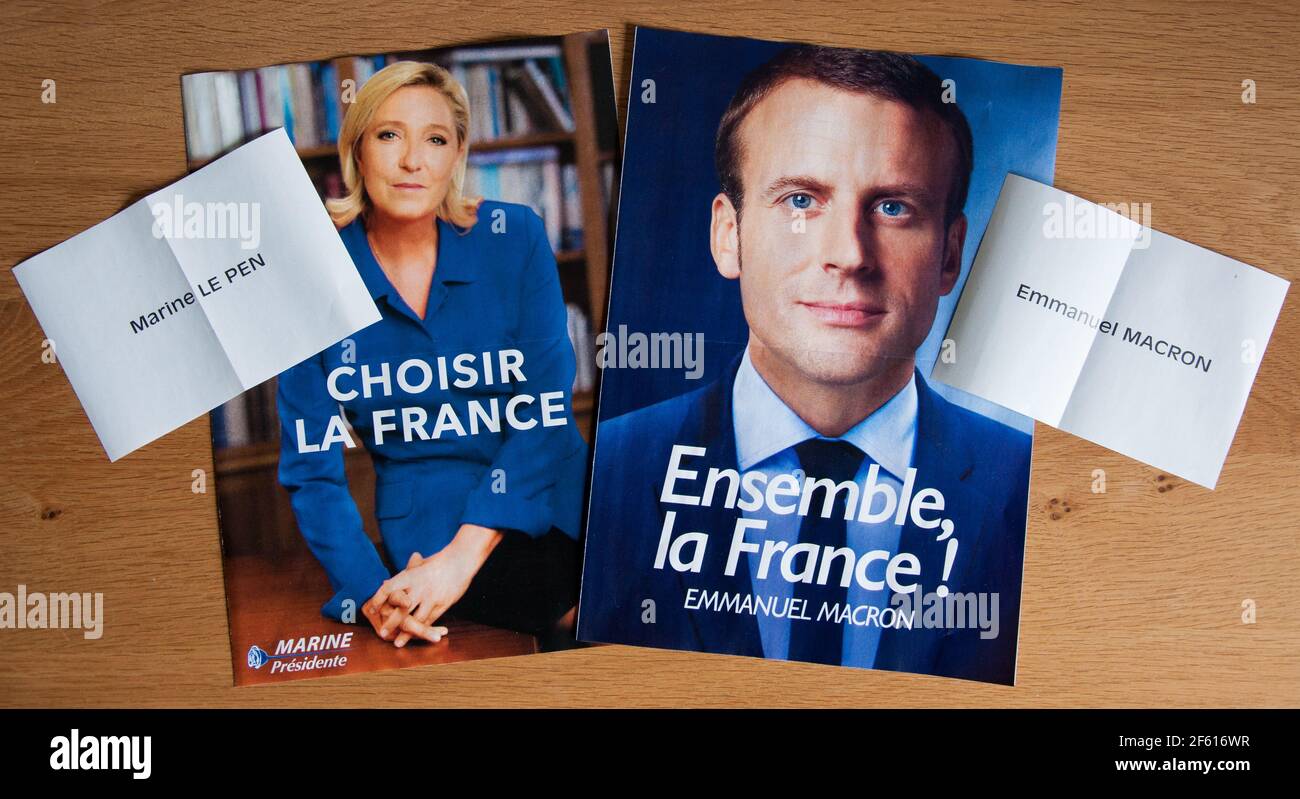 PARIS, FRANCE, APRIL 2017 - French presidential election official ...