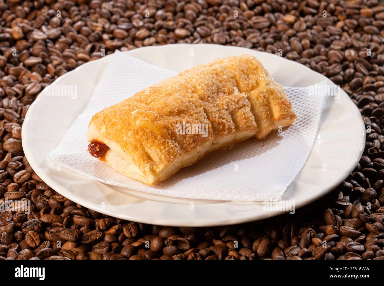 Pastries of puff pastry of guava - Psidium guajava Stock Photo - Alamy