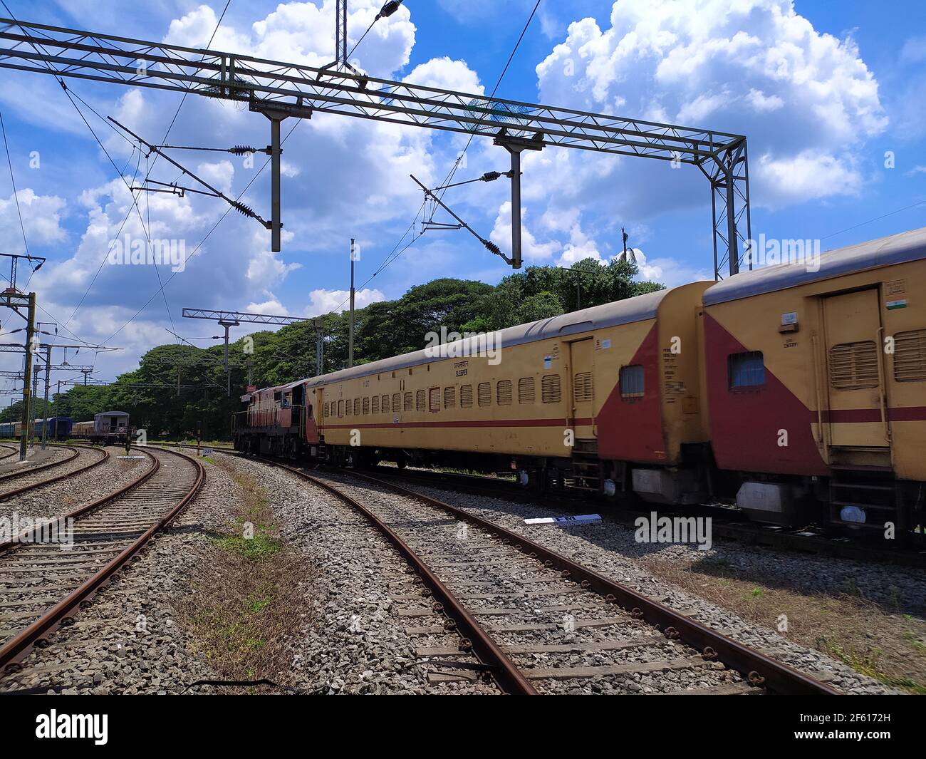 Train India Indian Railway Stock Photo - Alamy