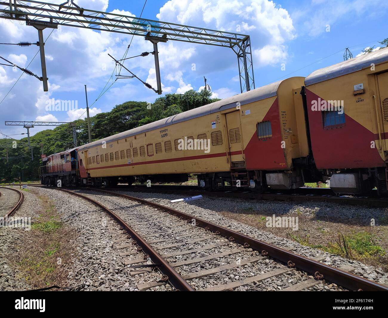 Train India Indian Railway Stock Photo - Alamy