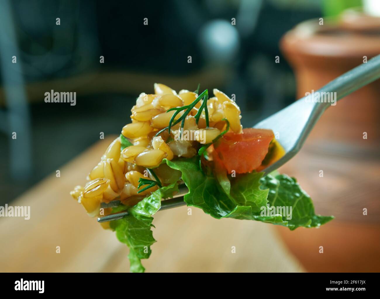 Cajun Spelt, tender kernels with Cajun flavors Stock Photo - Alamy