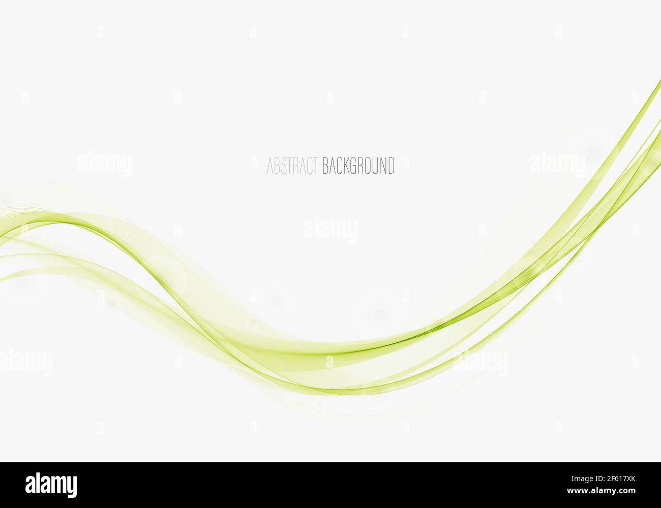 Vector smooth green wave background Wave flow Stock Vector Image & Art ...