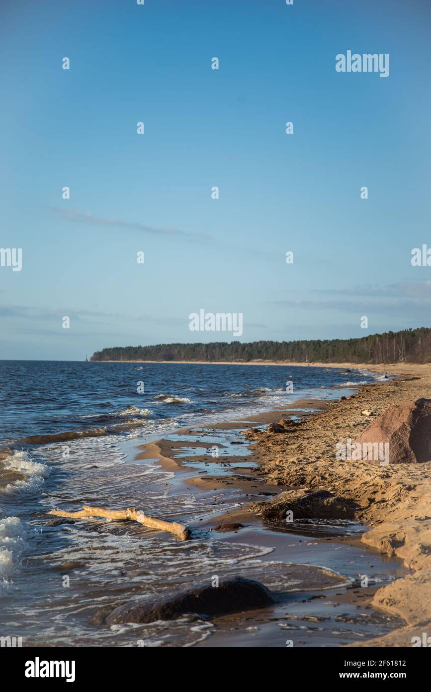 Sea washing away sand hi-res stock photography and images - Alamy