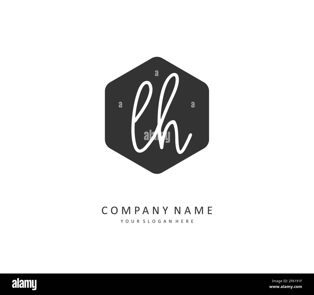 Letter lh logo hi-res stock photography and images - Alamy