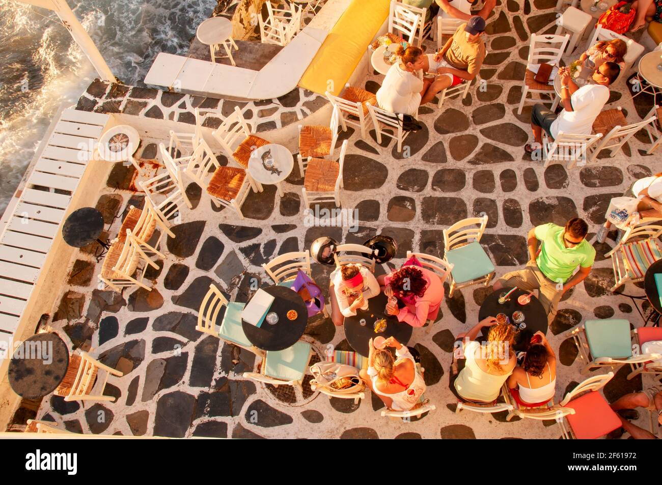 Girl in bar on waterfront hi-res stock photography and images - Alamy