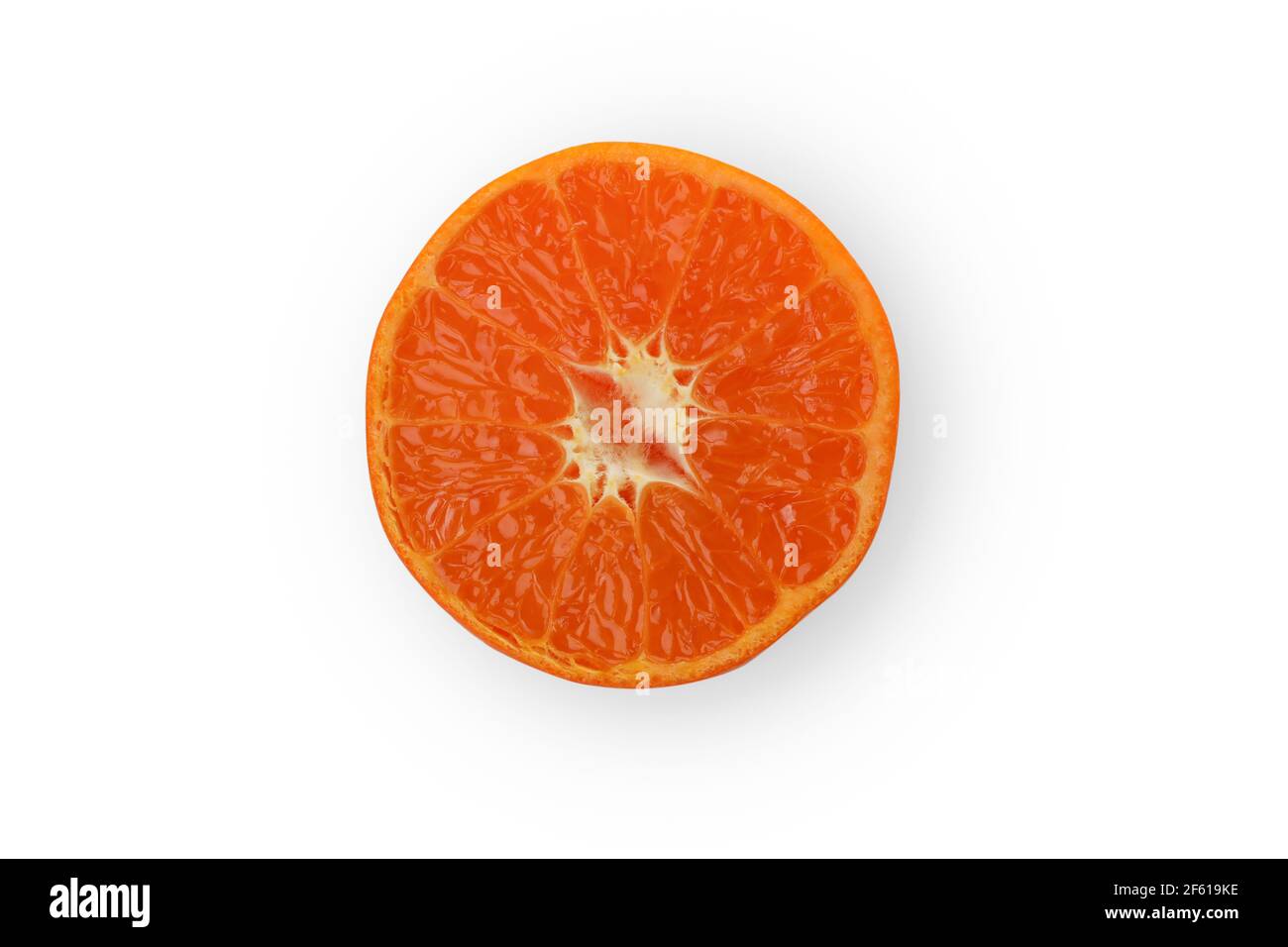 Fresh ripe mandarin isolated on white background Stock Photo - Alamy