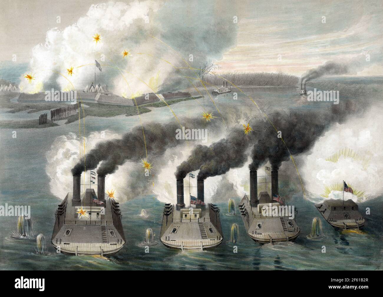 Battle of Fort Henry, 1862 Stock Photo - Alamy