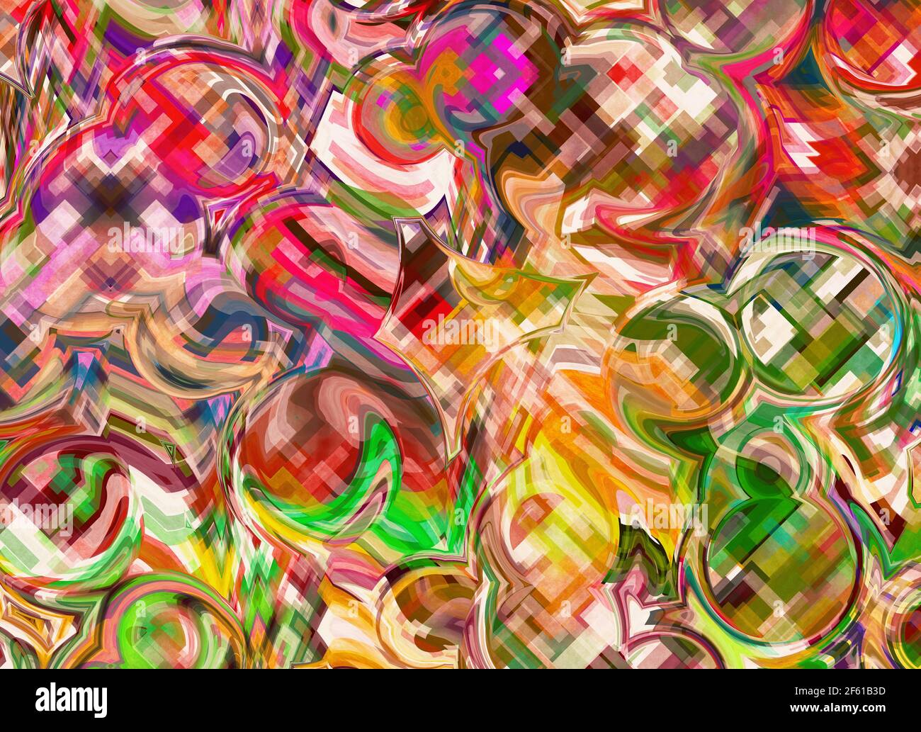 Abstract art Pattern Multicolored color Background Stock Photo - Alamy