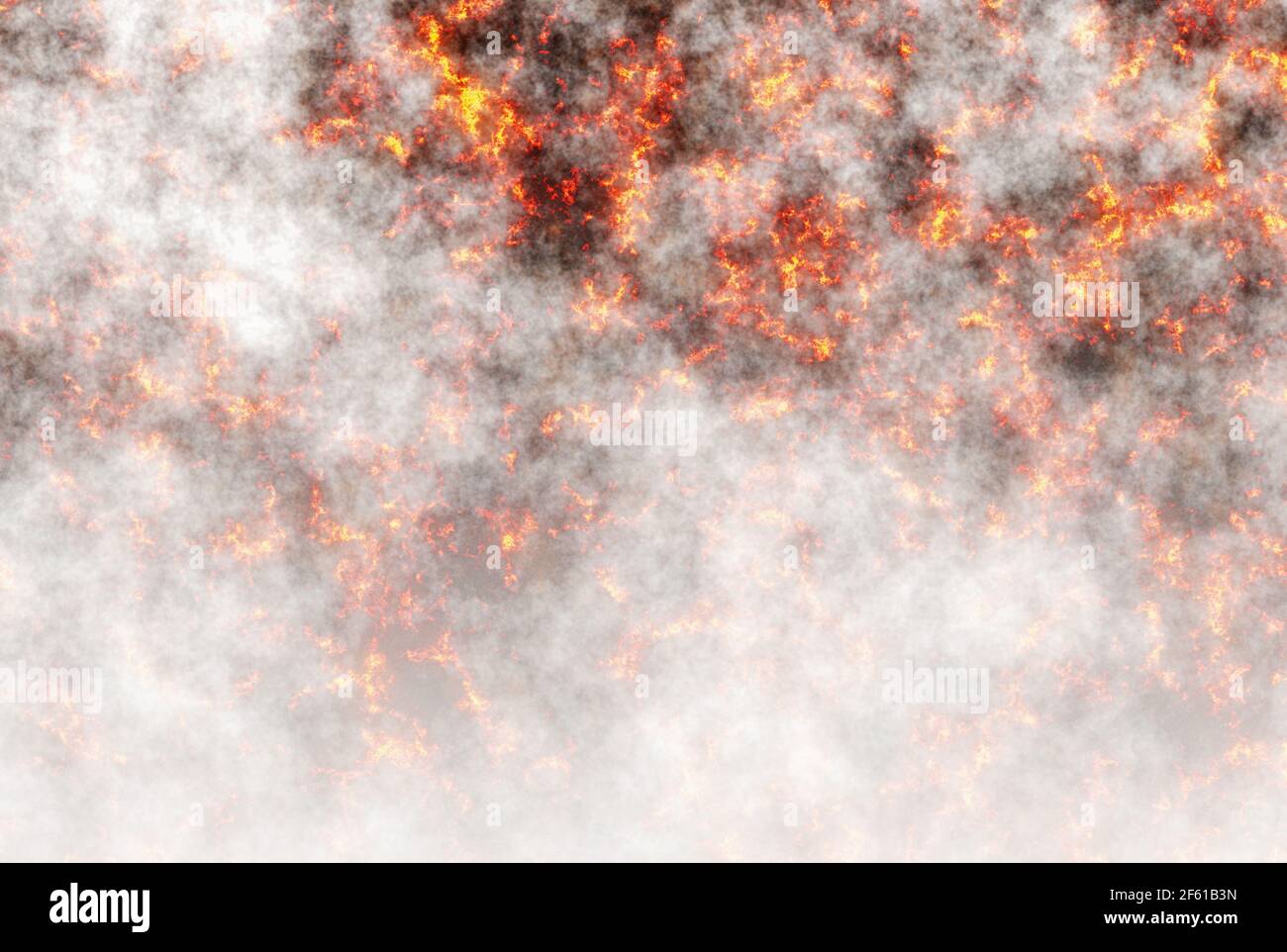 burning lava and smoke during a volcanic eruption Stock Photo - Alamy