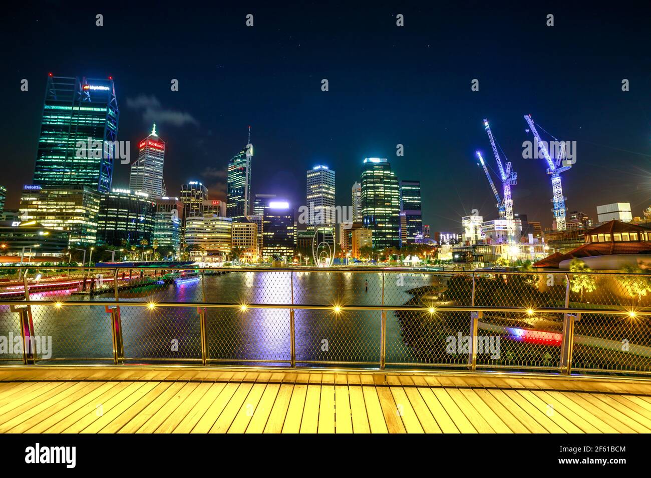 Elizabeth Quay Pedestrian Bridge Stock Photo - Alamy