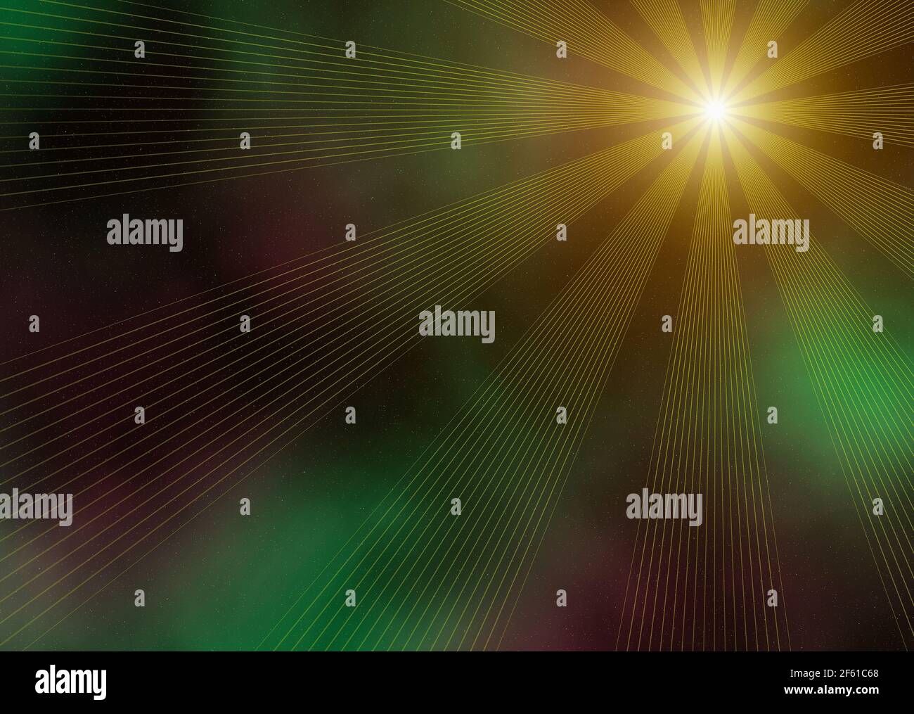 yellow flash rays on a space backgrounds Stock Photo - Alamy