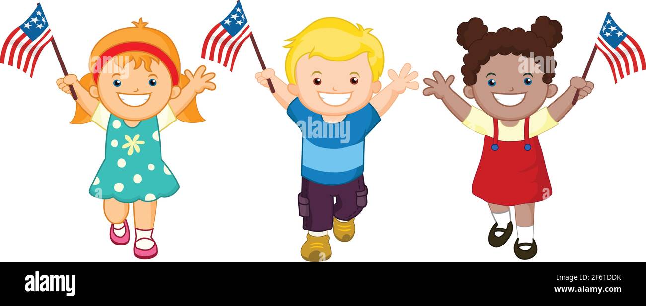 Patriotic Kids Clipart