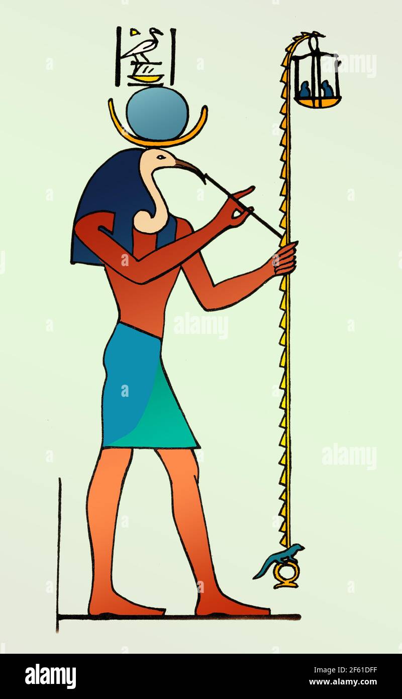 Thoth god of the moon hi-res stock photography and images - Alamy