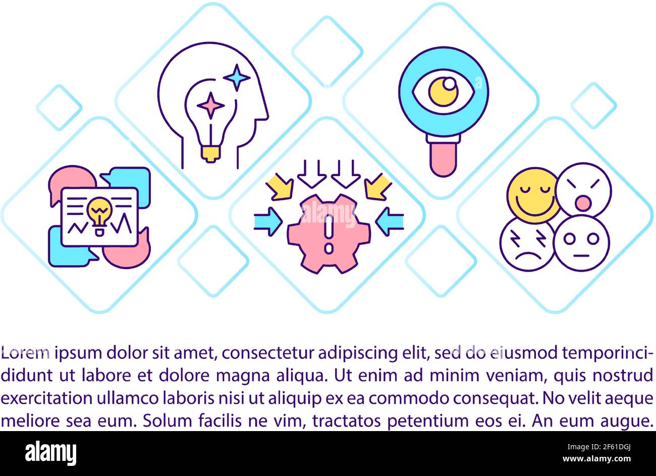 Problem solving concept line icons with text Stock Vector Image & Art - Alamy