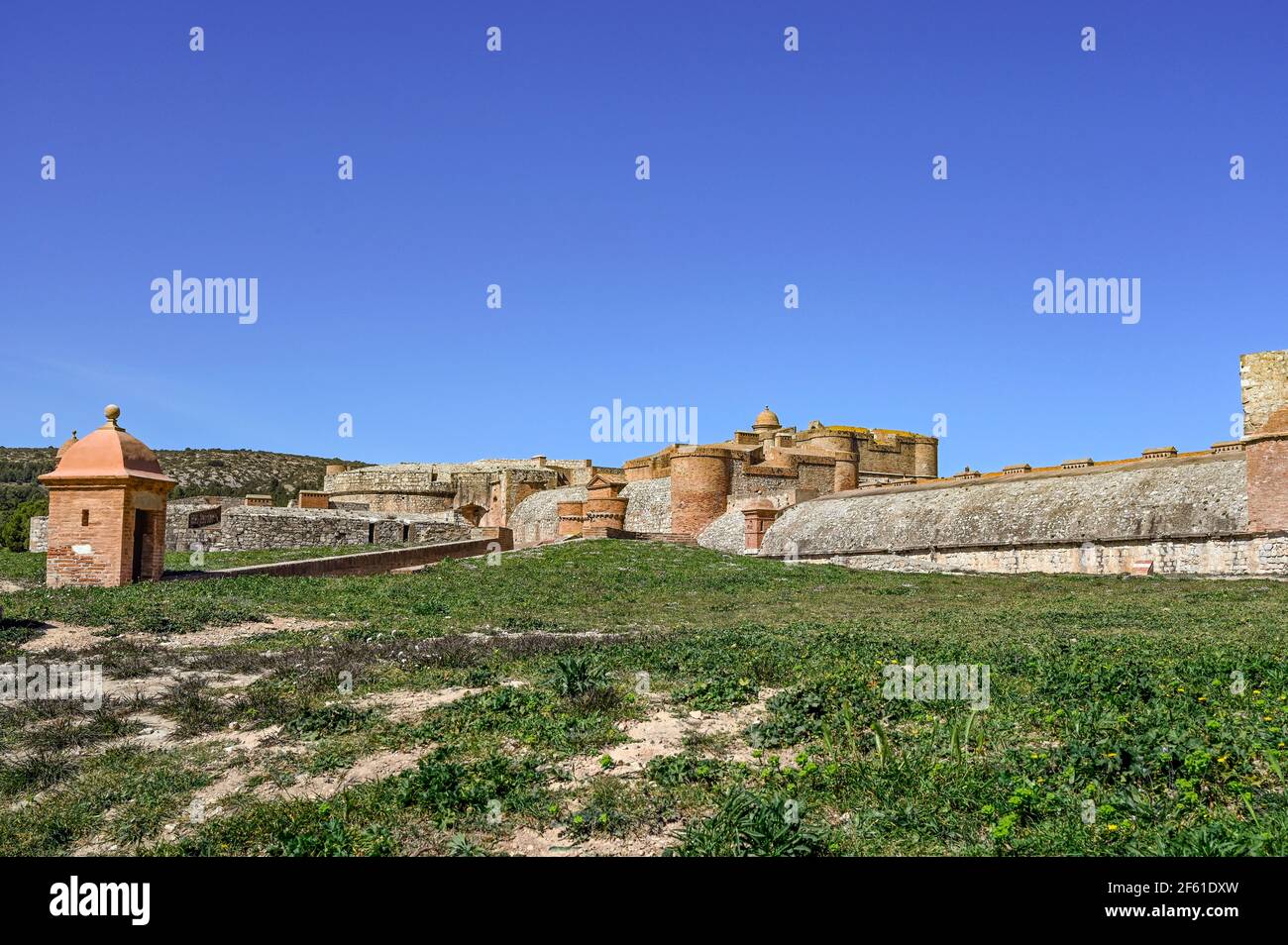 The fort of Salses, once a border fort between France and Catalonia ...