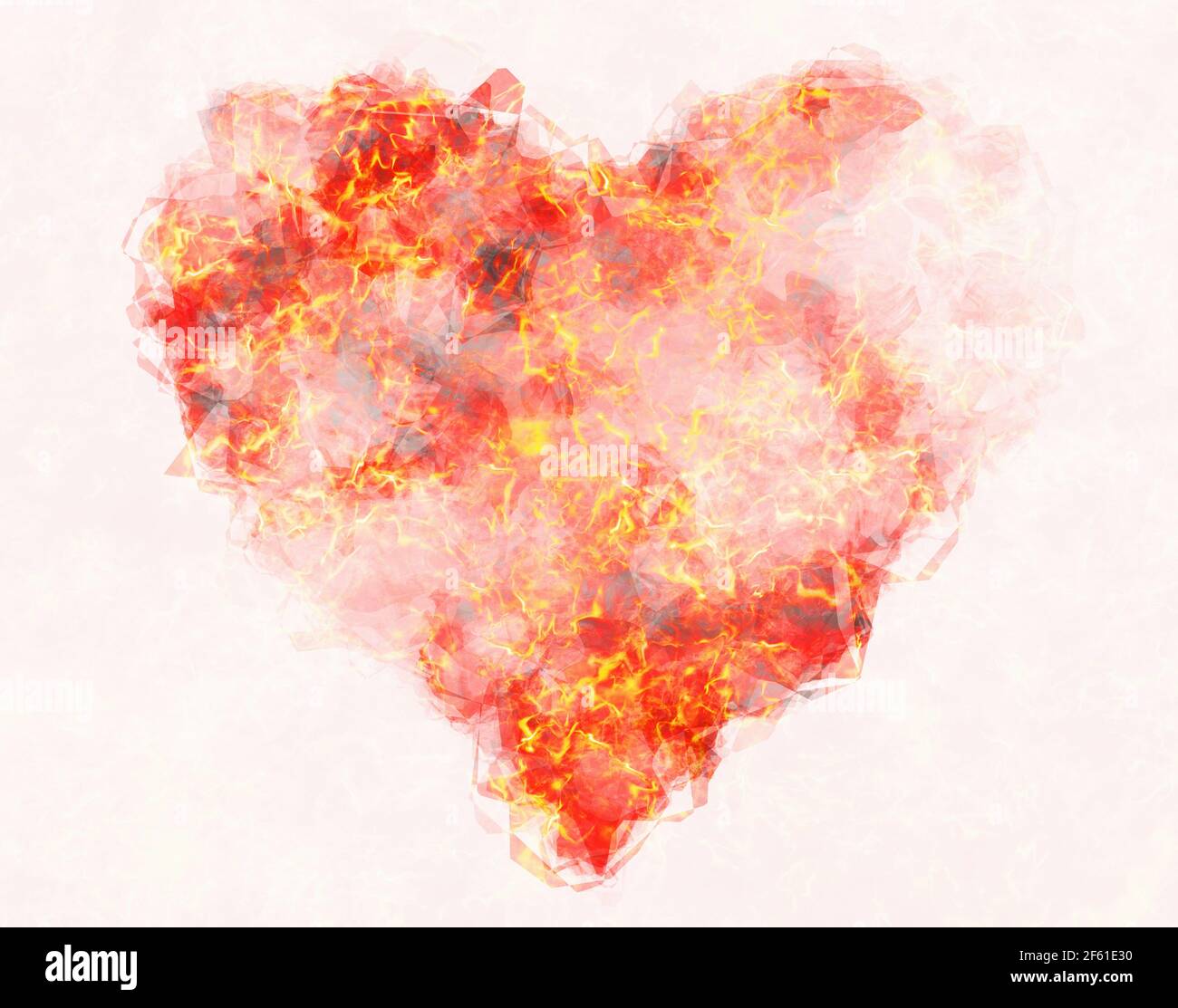 abstract heat fire heart background Stock Photo - Alamy
