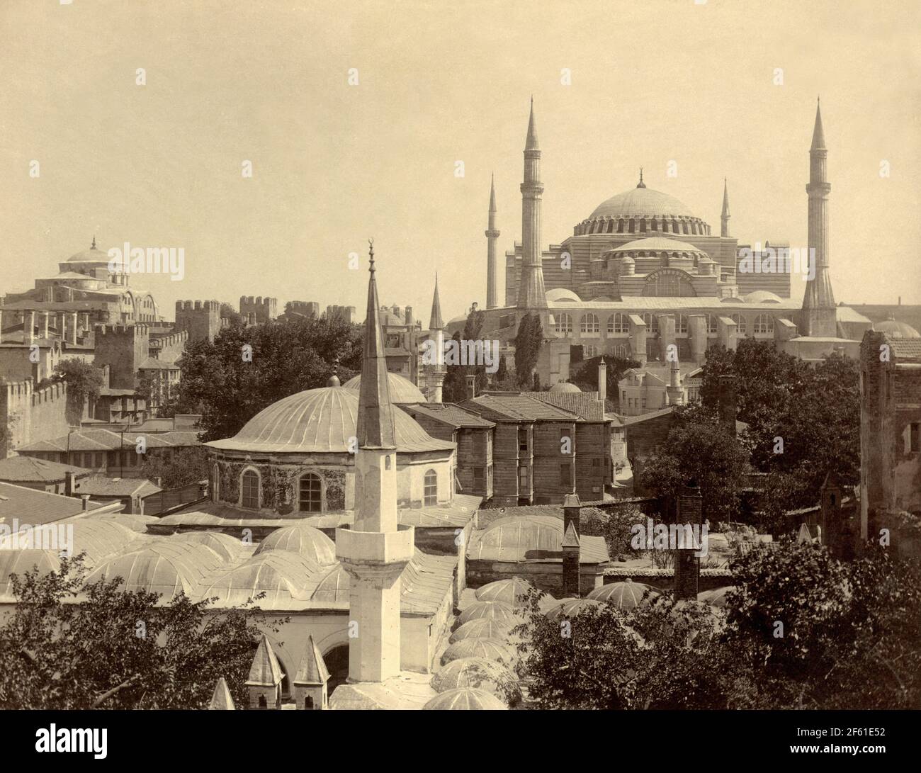 Hagia Sophia, Istanbul, Turkey, c. 1890 Stock Photo - Alamy