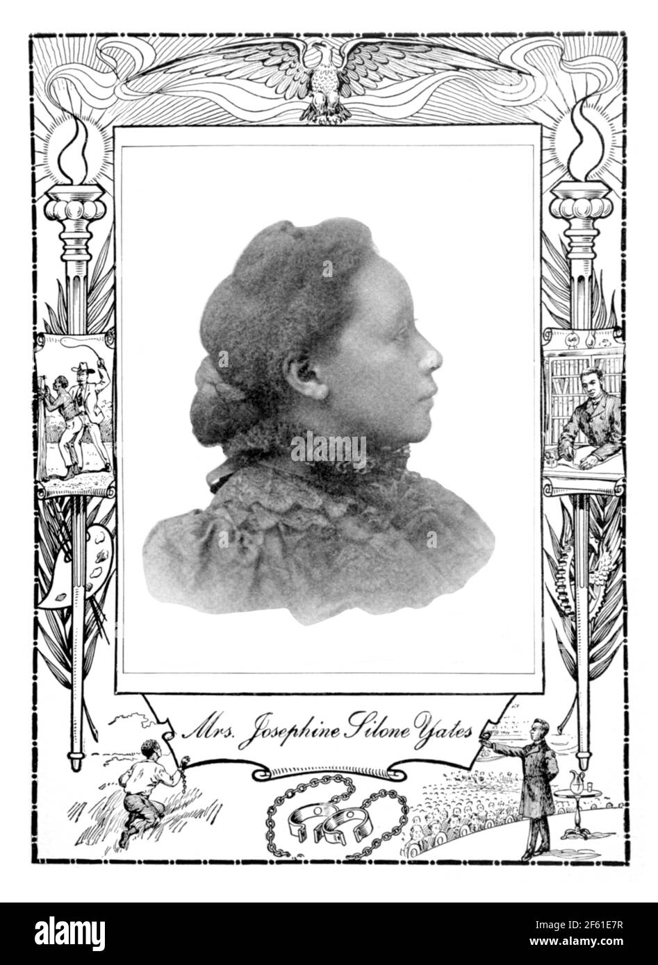 Josephine Silone Yates, American Chemist and Author Stock Photo - Alamy