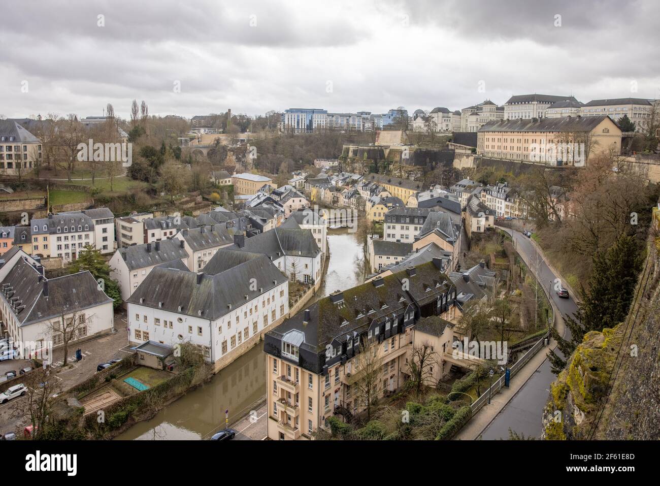 Luxembourg City - view from path of the "Corniche Stock Photo - Alamy