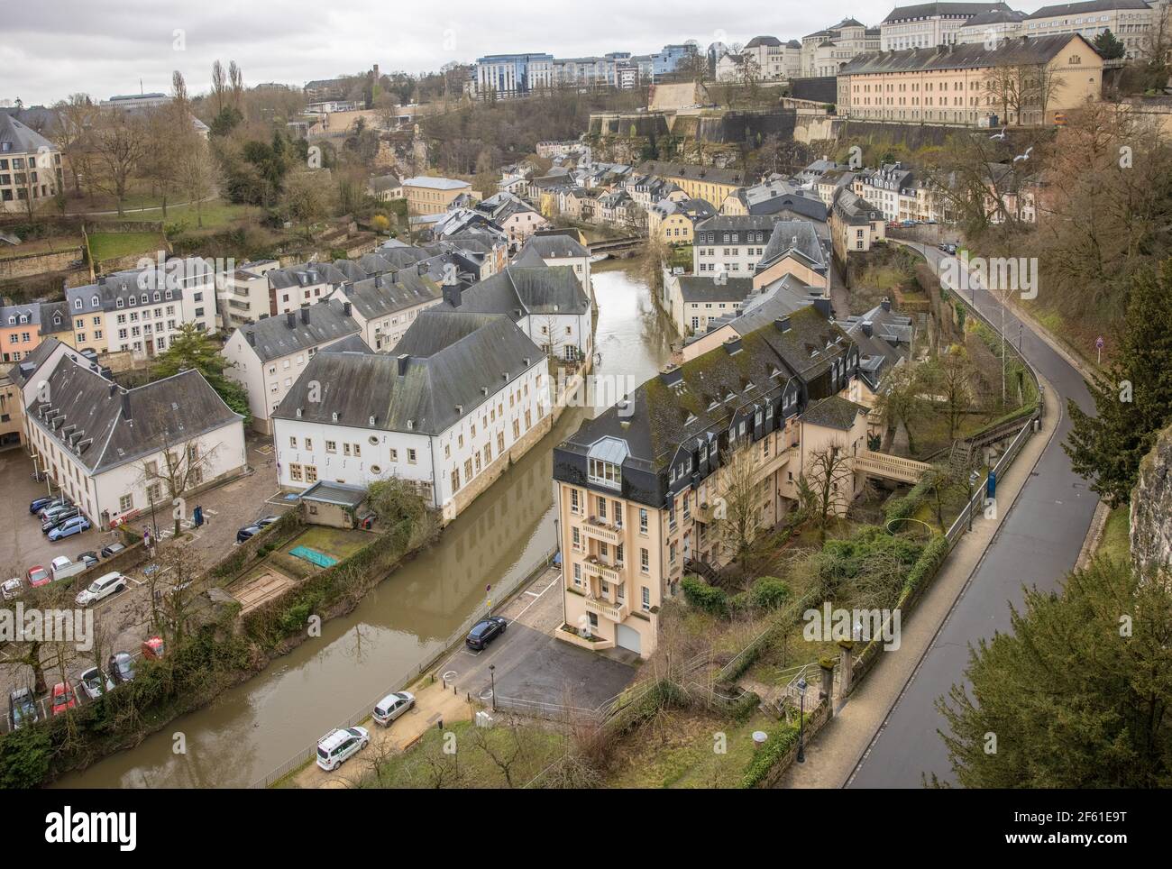 Luxembourg City - view from path of the "Corniche Stock Photo - Alamy