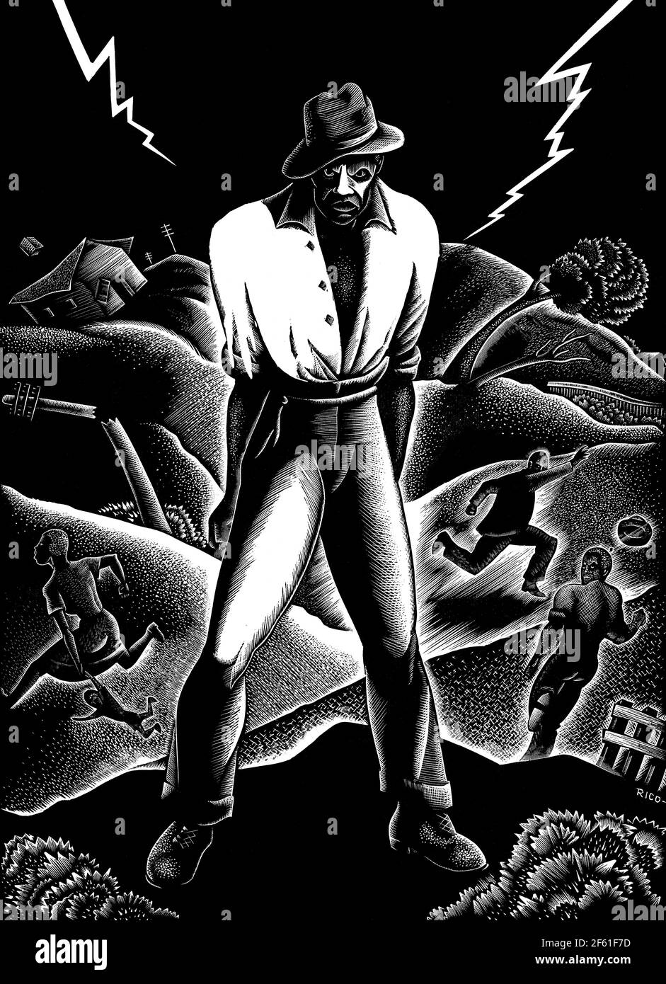 African american folk hero john henry hi-res stock photography and ...