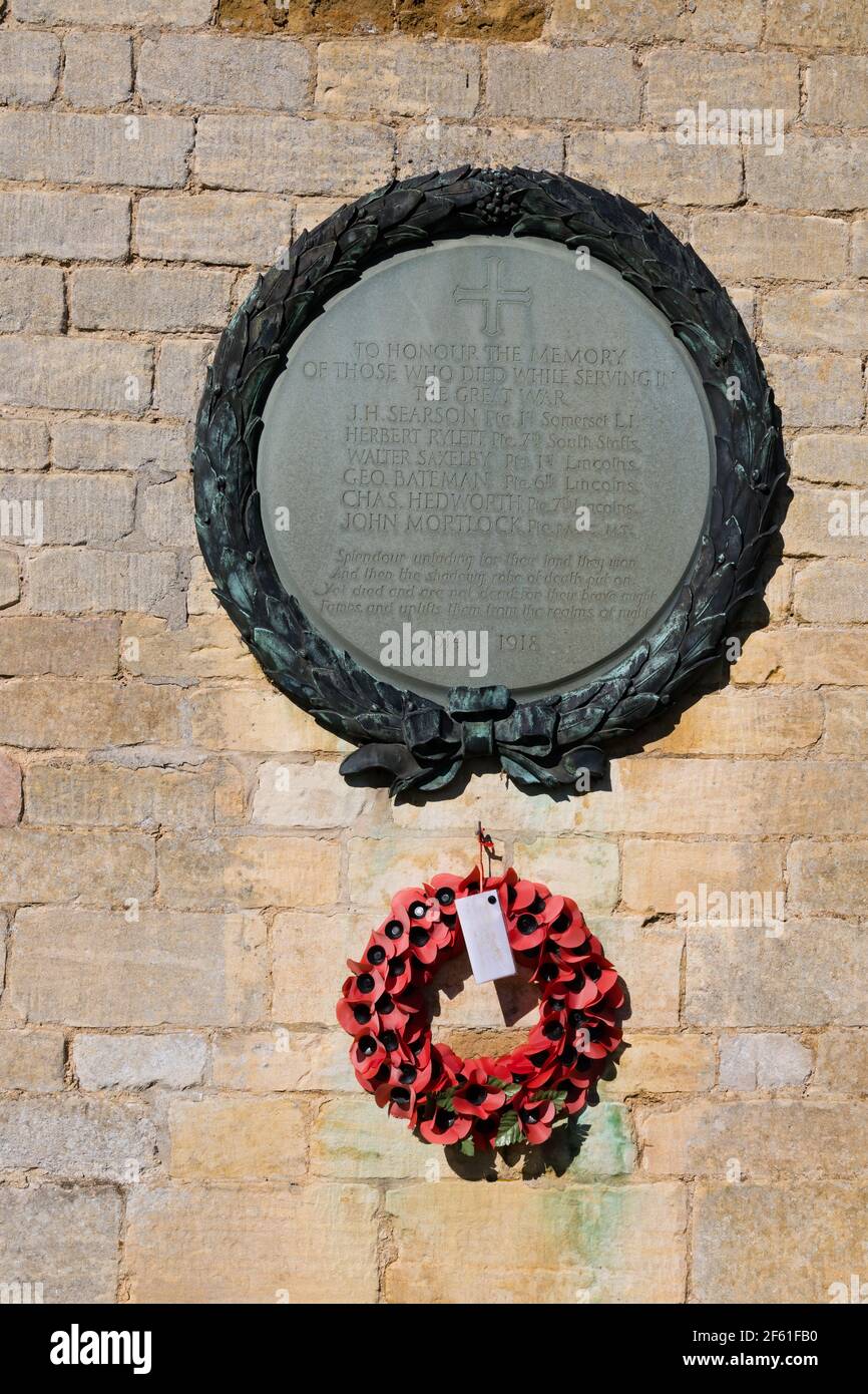War memorial on wall hi-res stock photography and images - Alamy