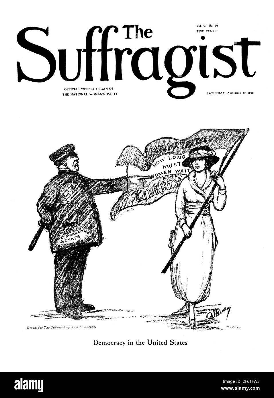 Womens suffrage cartoon Black and White Stock Photos & Images - Alamy