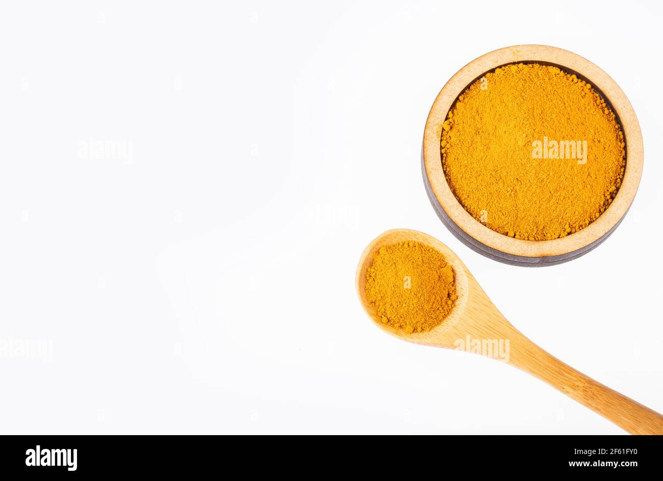 Organic turmeric powder - Curcuma longa Stock Photo - Alamy