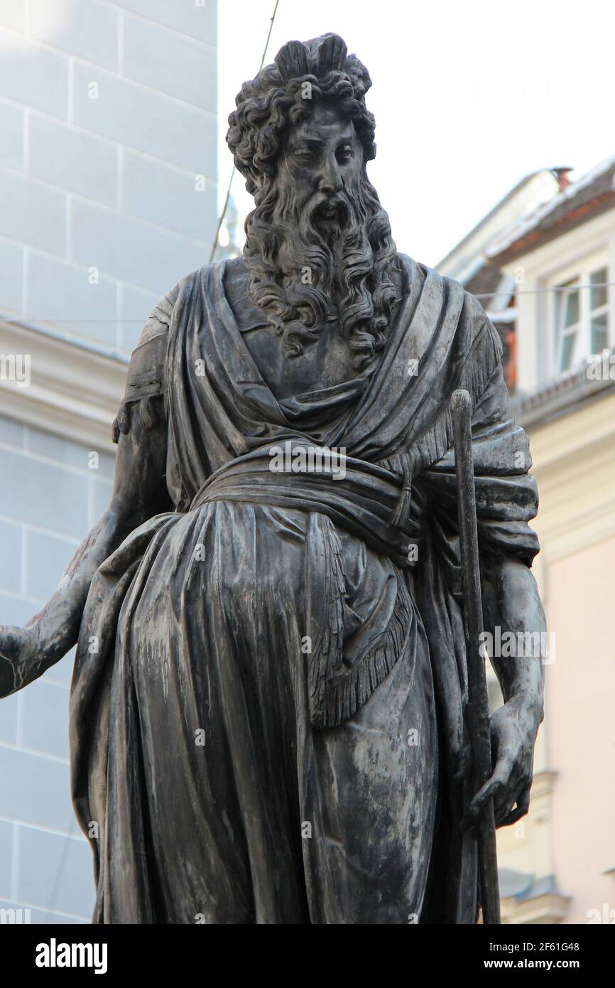 statue of moses in vienna (austria Stock Photo - Alamy