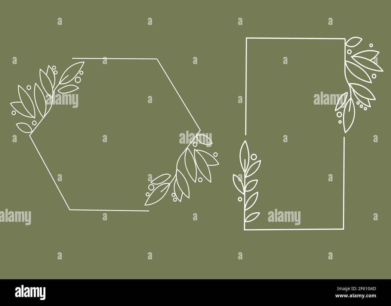 vector logo elements, geometric floral frames,eps Stock Vector Image ...