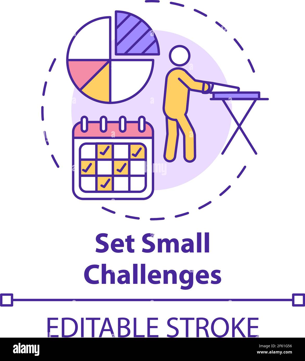 Set small challenges concept icon Stock Vector Image & Art - Alamy