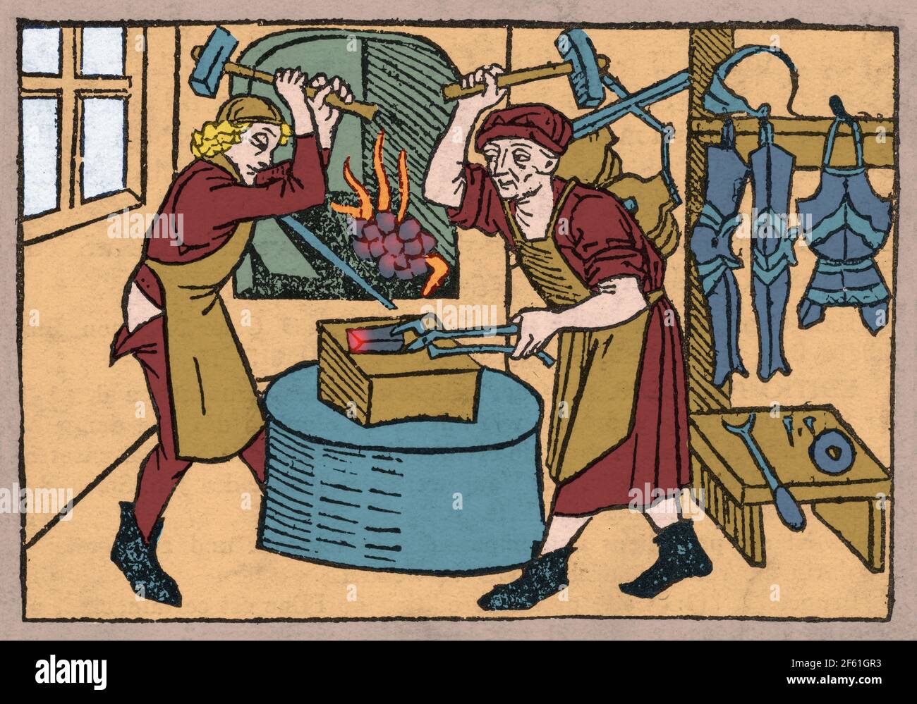 Medieval Blacksmith Painting