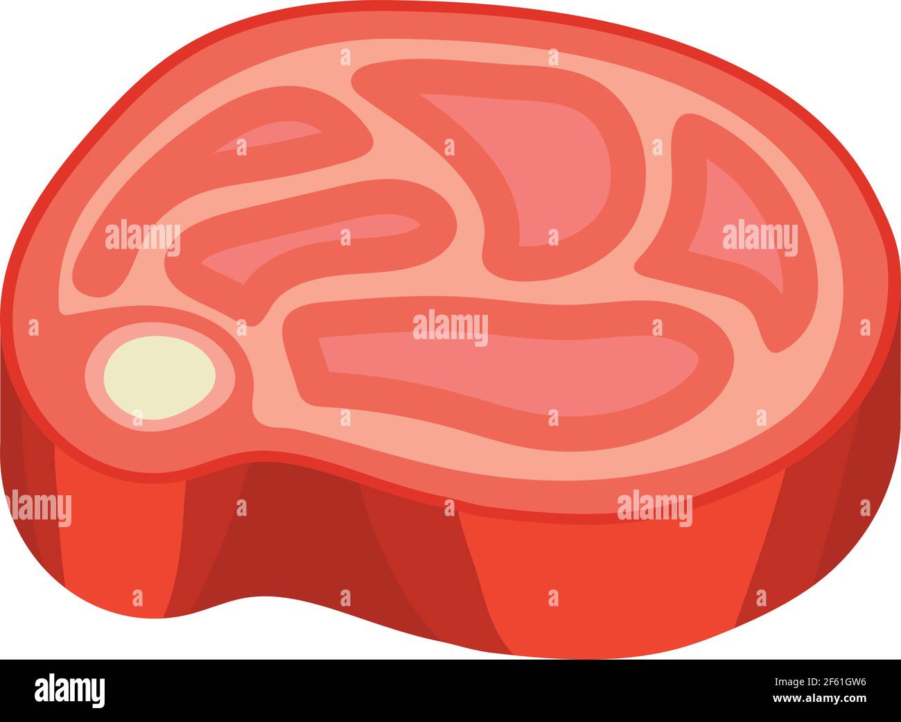 red steak icon Stock Vector Image & Art - Alamy